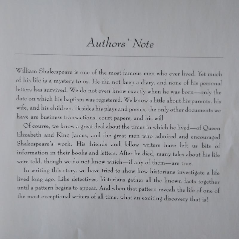Bard of Avon: the Story of William Shakespeare by Peter Vennema