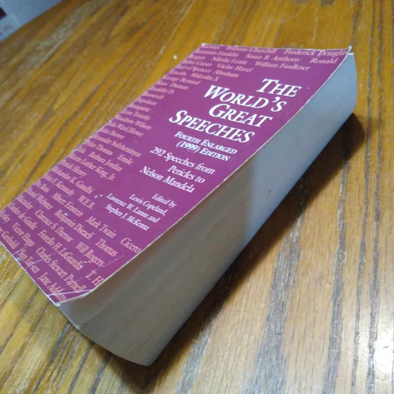 World's Great Speeches 1999 by Lewis Copeland, Paperback | Pangobooks