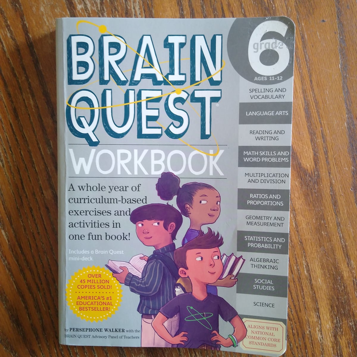 Brain Quest Workbook: 6th Grade by Persephone Walker, Paperback ...
