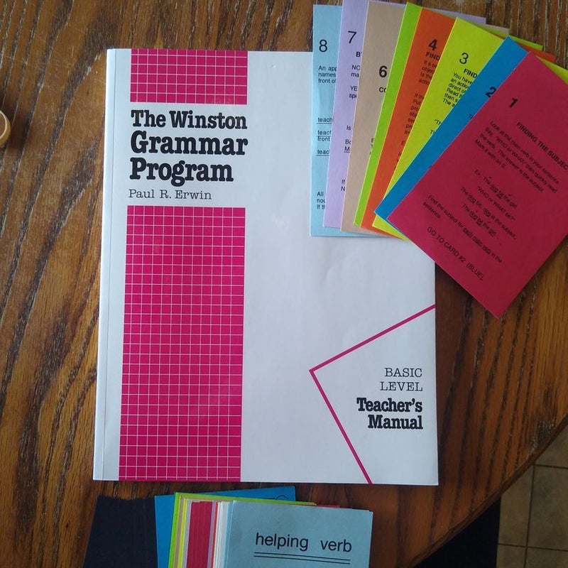 ⭐The Winston Grammar Program - Basic Level by Paul R. Erwin, Paperback | Pangobooks