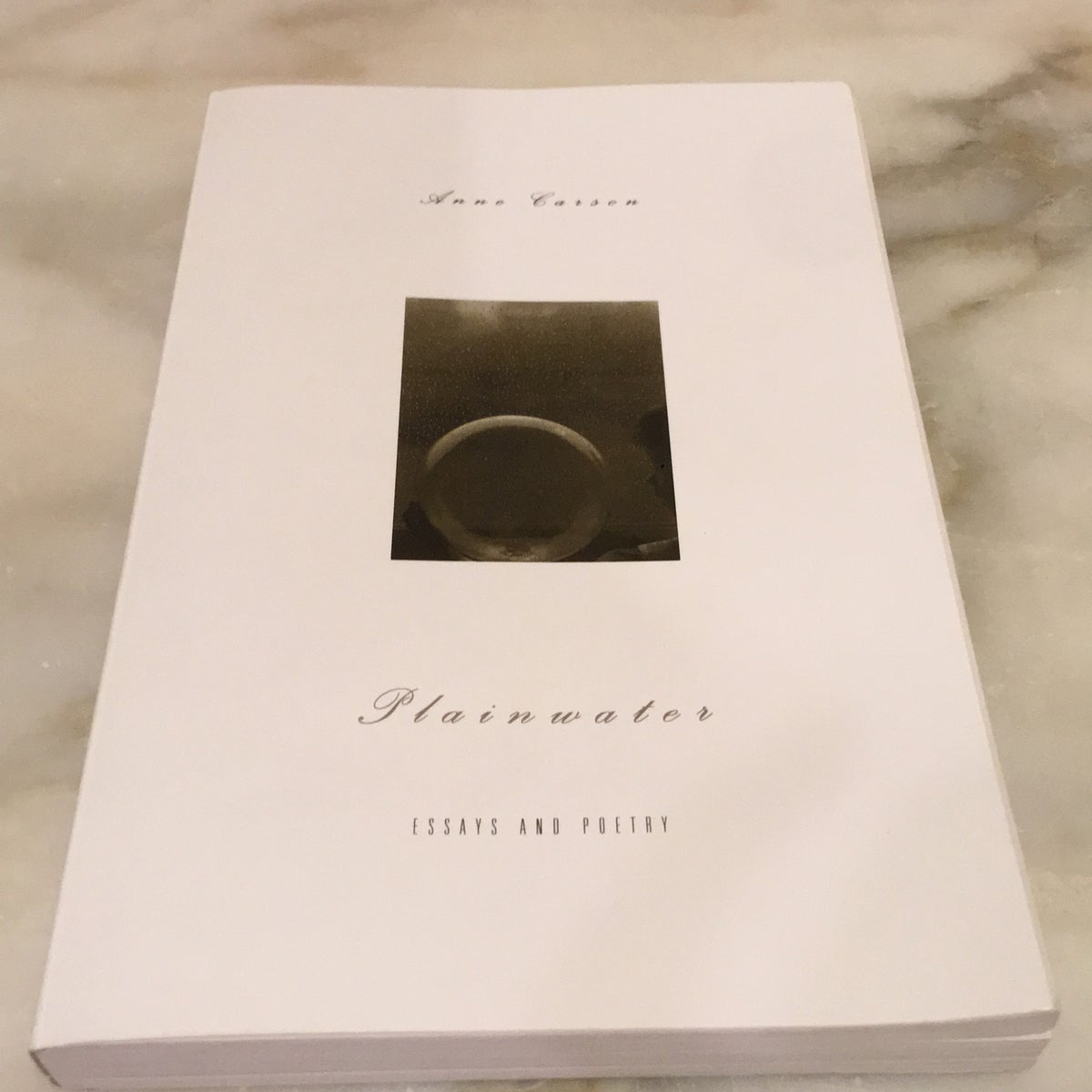 Plainwater by Anne Carson