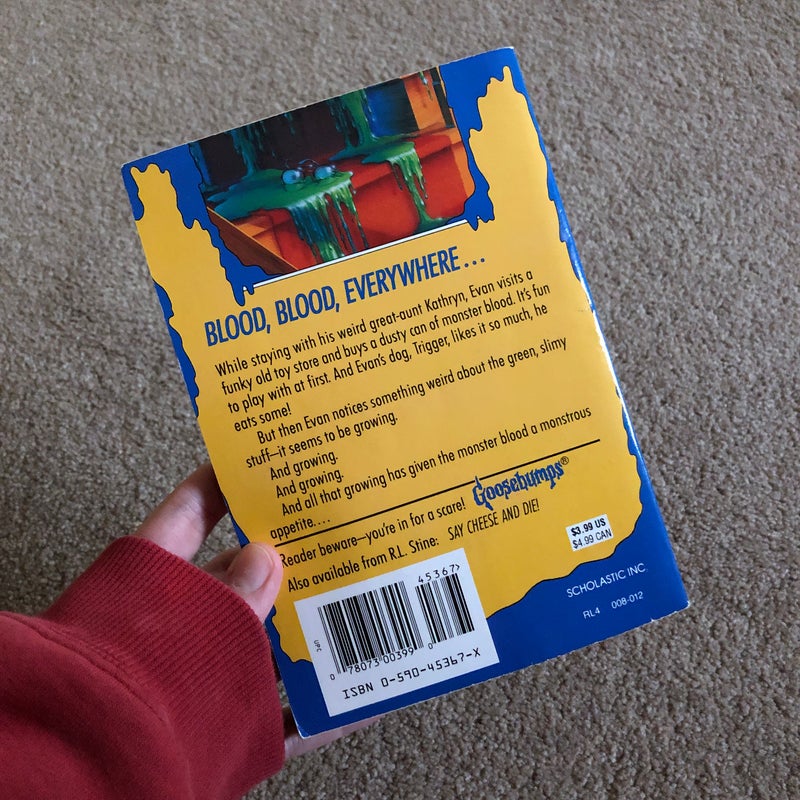 Monster Blood by R.L. Stine, Paperback | Pangobooks