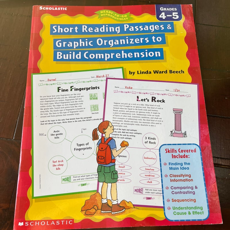 Short Reading Passages and Graphic Organizers to Build Comprehension by ...