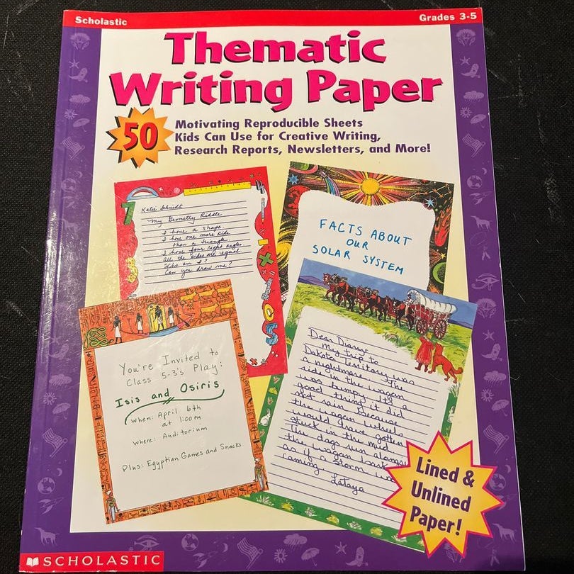 Thematic Writing Paper by Scholastic, Inc. Staff