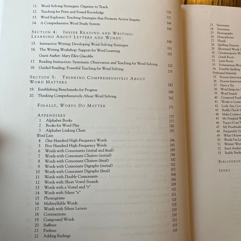 Word Matters by Irene Fountas, Gay Su Pinnell