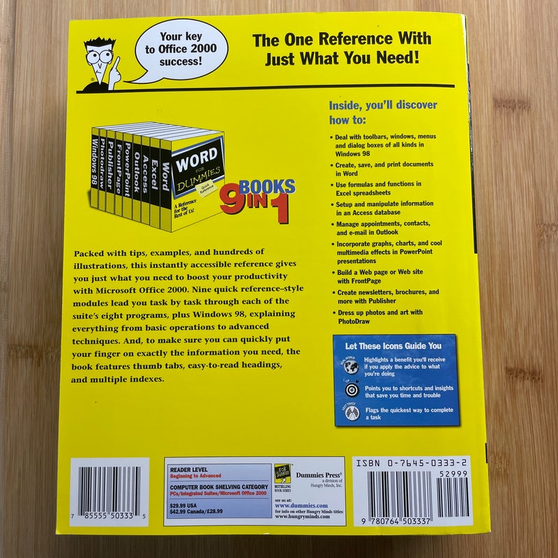Microsoft® Office 2000 9 in 1 for Dummies® by Greg Harvey, Bill Dyszel ...