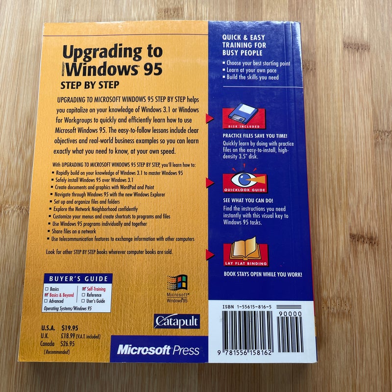 Upgrading the Microsoft Windows 95 Step by Step by Catapult, Inc. Staff, Paperback | Pangobooks