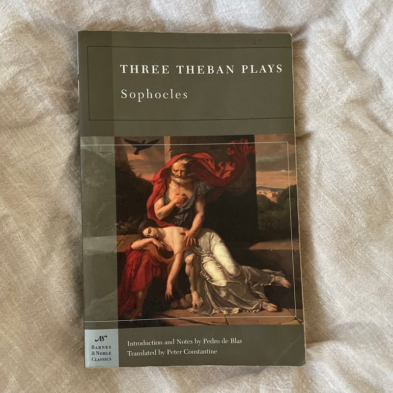 Three Theban Plays by Sophocles; Pedro De Blas (Introduction by, Intro ...