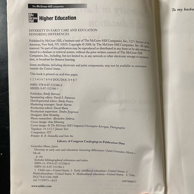 Diversity in Early Care and Education: Honoring Differences by Janet Gonzalez-Mena, Paperback ...