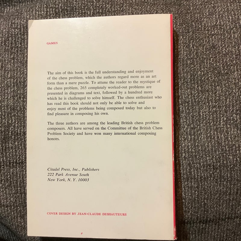 Chess Problems by Lipton, Matthews and Rice, Paperback | Pangobooks