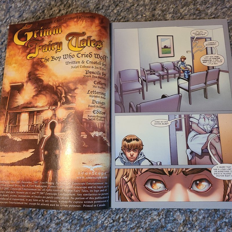 Grimm Fairy Tales "The Boy Who Cried Wolf" by Ralph Tedesco & Joe Tyler ...