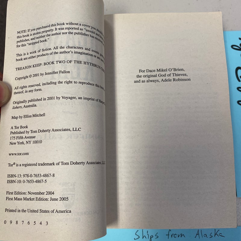 Treason Keep by Jennifer Fallon, Paperback | Pangobooks