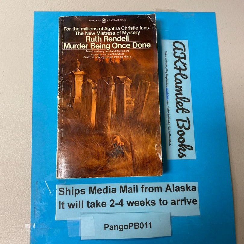 Murder Being Once Done by Ruth Rendell, Paperback | Pangobooks