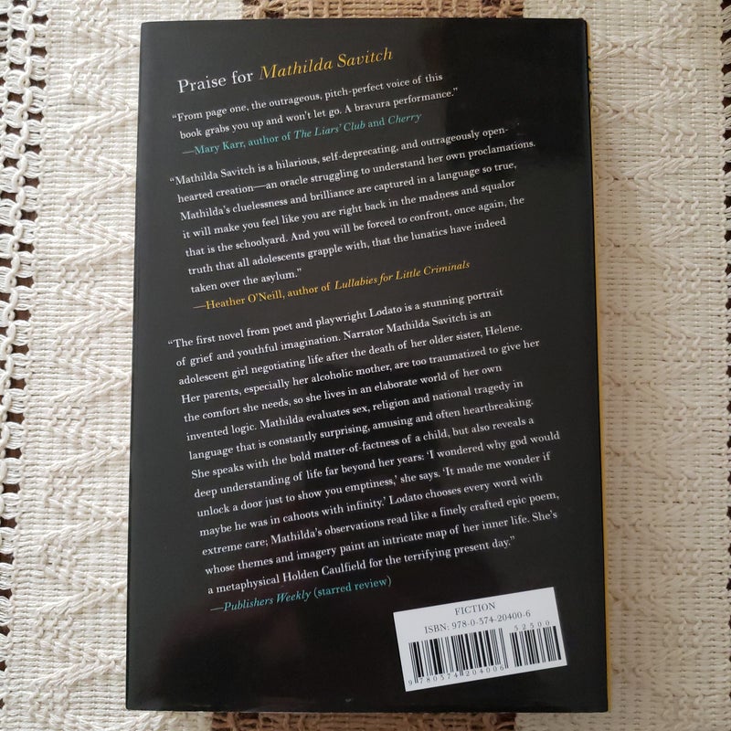 Mathilda Savitch by Victor Lodato, Hardcover | Pangobooks