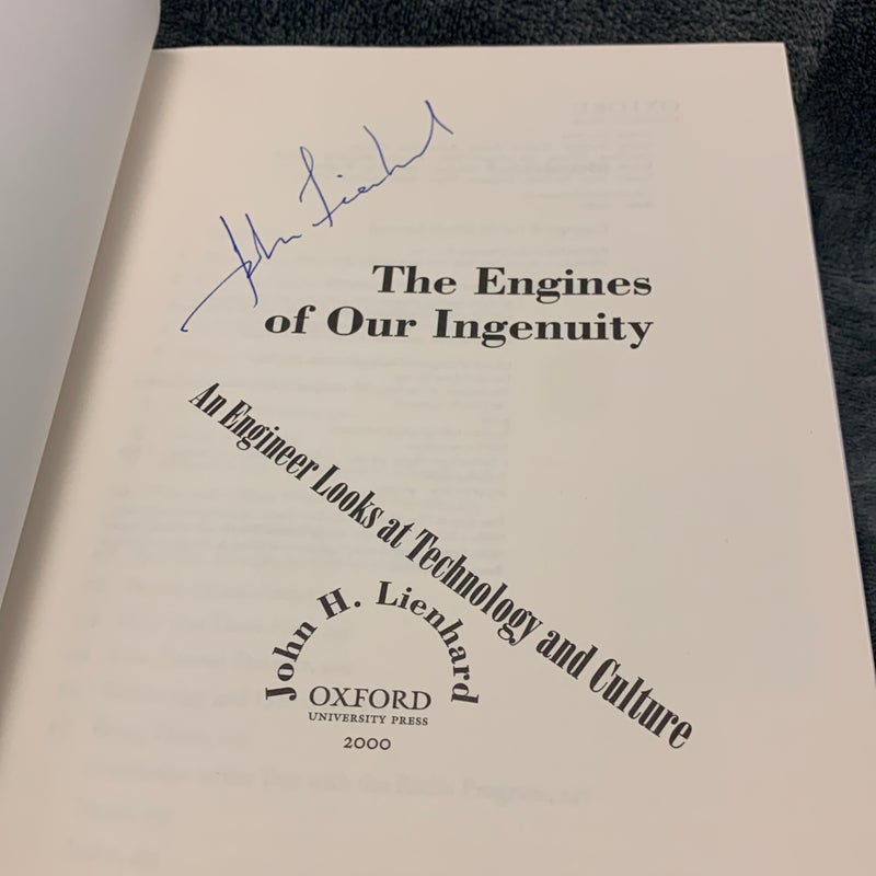 The Engines of Our Ingenuity by John H. Lienhard, Hardcover | Pangobooks