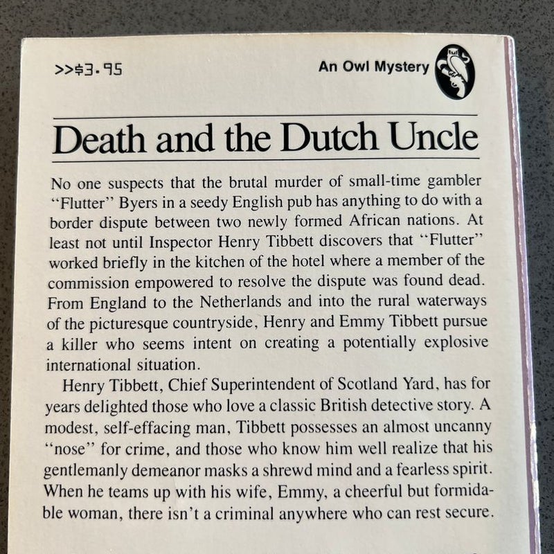 Death and the Dutch Uncle by Patricia Moyes
