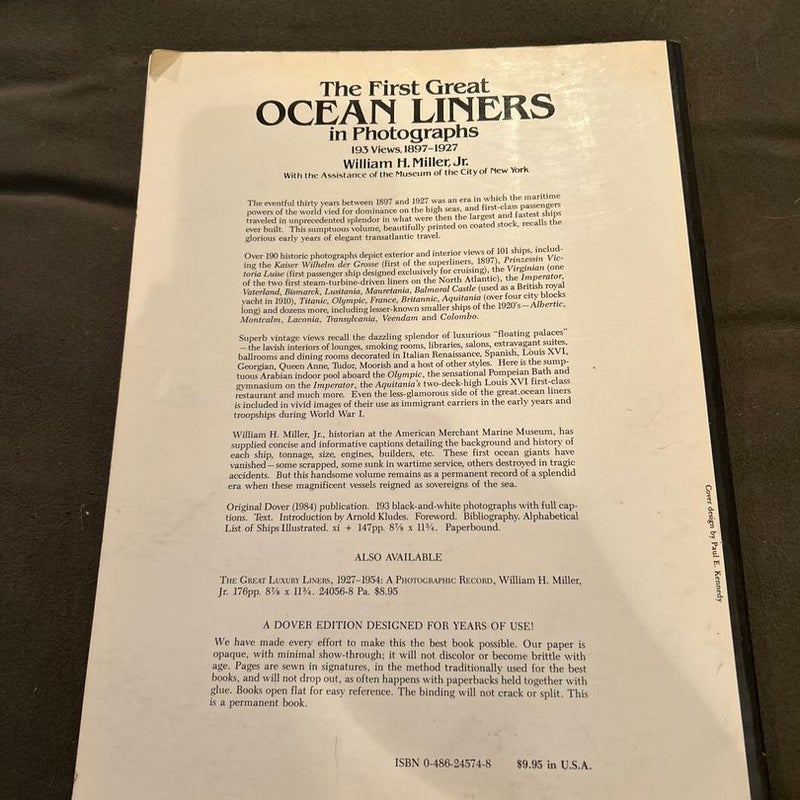 The First Great Ocean Liners in Photographs by William Miller