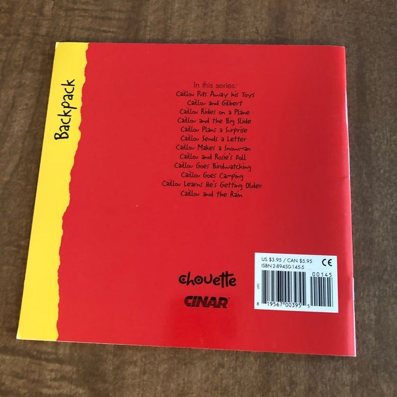 Caillou Goes Camping, Caillou and the Rain, & Caillou Sends A Letter by ...