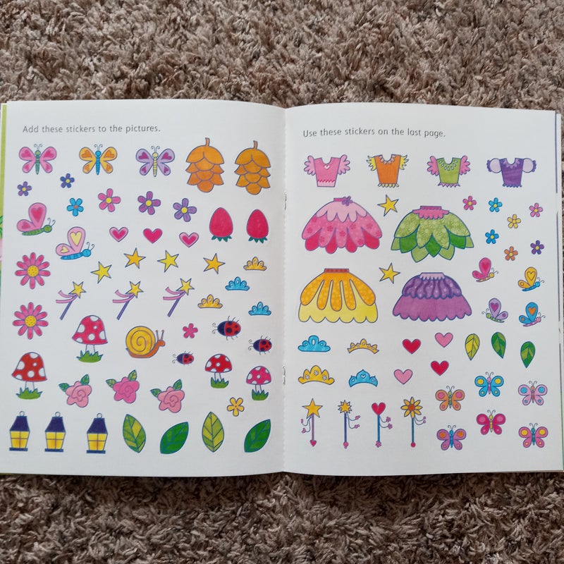 Fairies Sticker Coloring Book by Jessica Greenwell