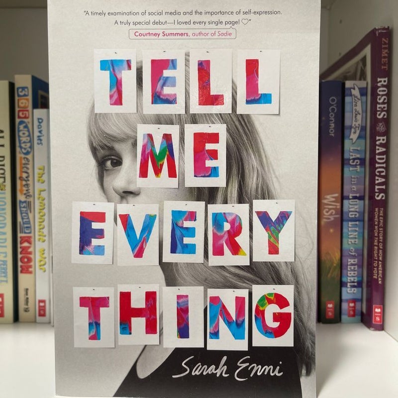 Tell Me Everything by Sarah Enni, Paperback | Pangobooks