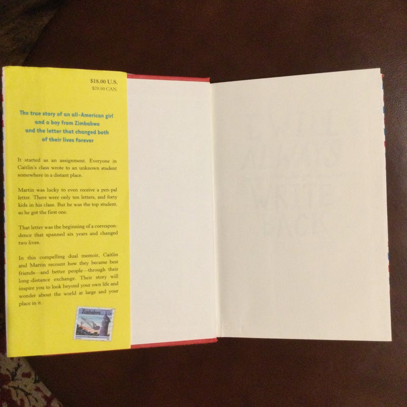 I Will Always Write Back