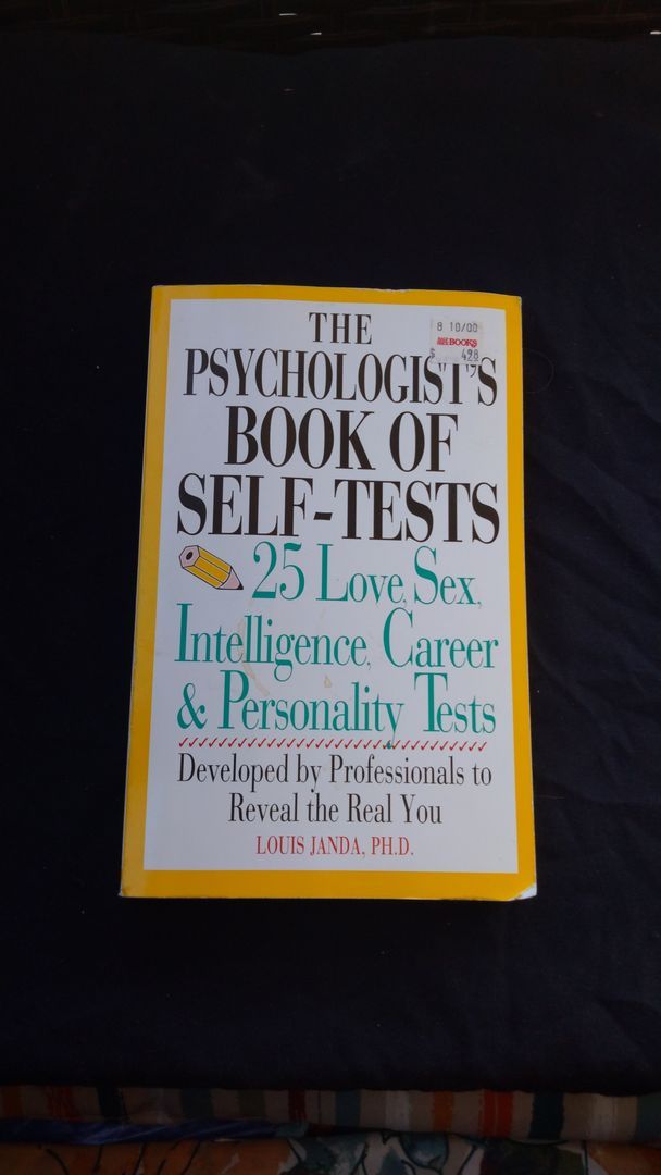 The Psychologist's Book of Self-Tests by Louis H. Janda