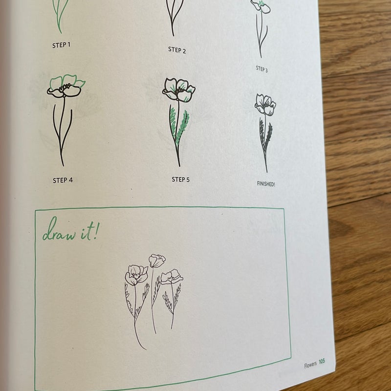 Botanical Line Drawing by Peggy Dean | Pangobooks