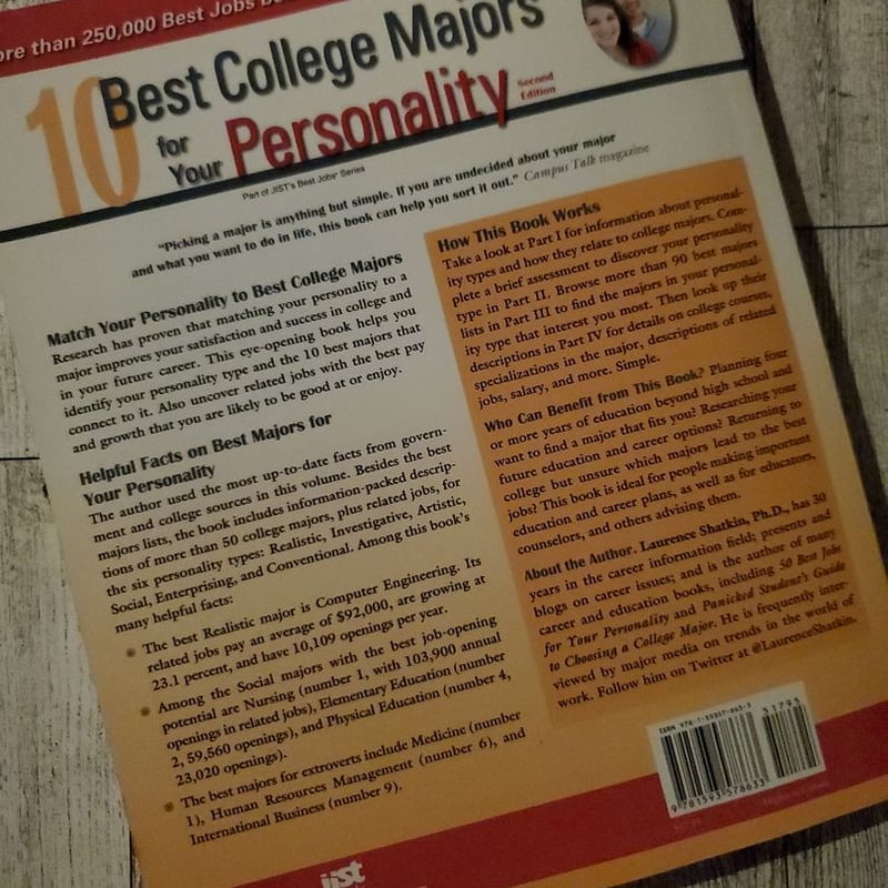 10 Best College Majors for Your Personality by Laurence Shatkin