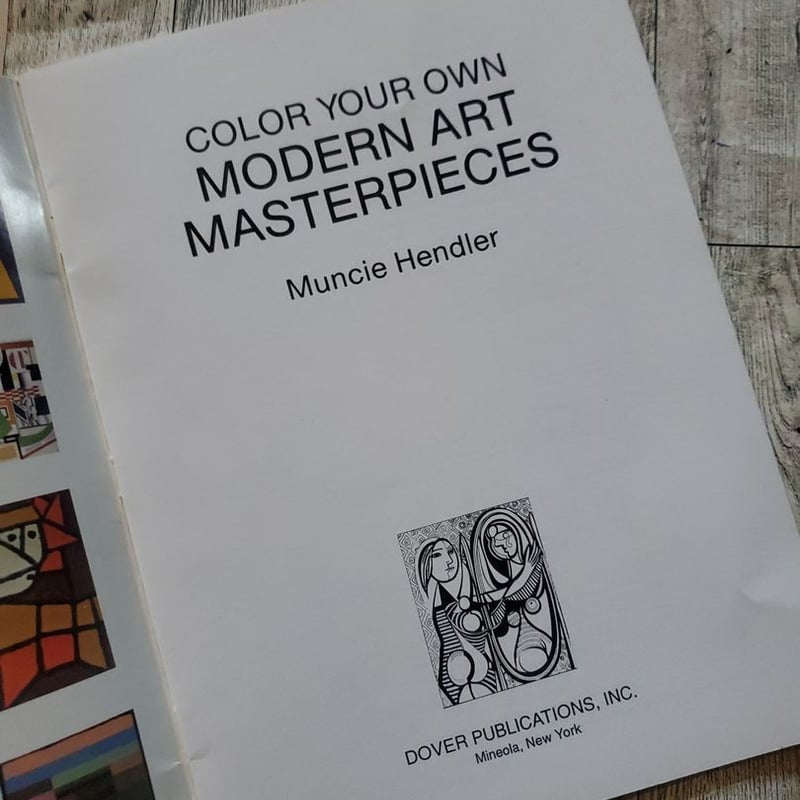 Color Your Own Modern Art Masterpieces by Muncie Hendler