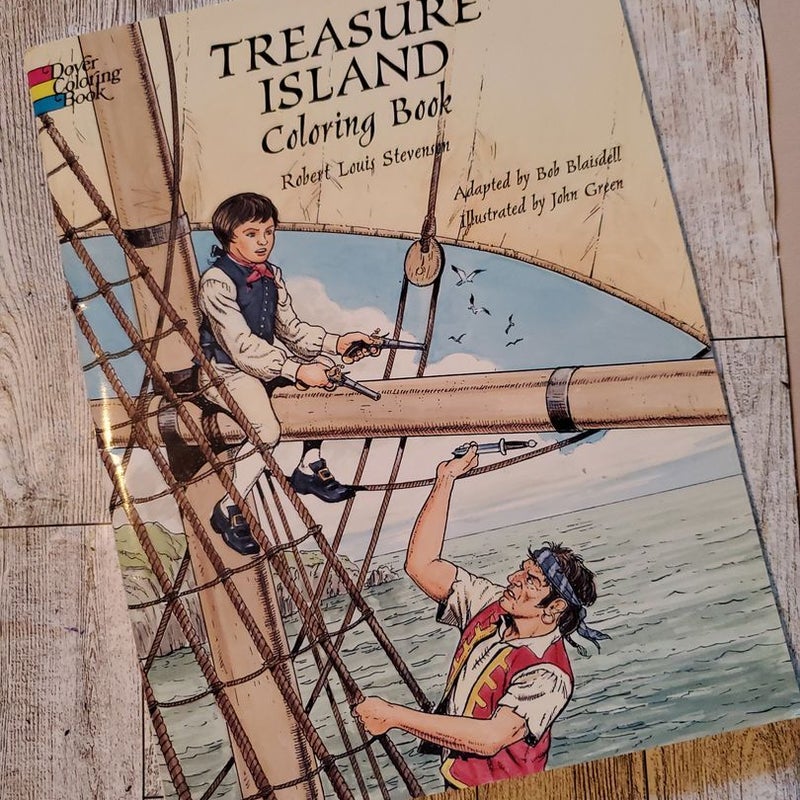 Treasure Island Coloring Book by Robert Louis Stevenson