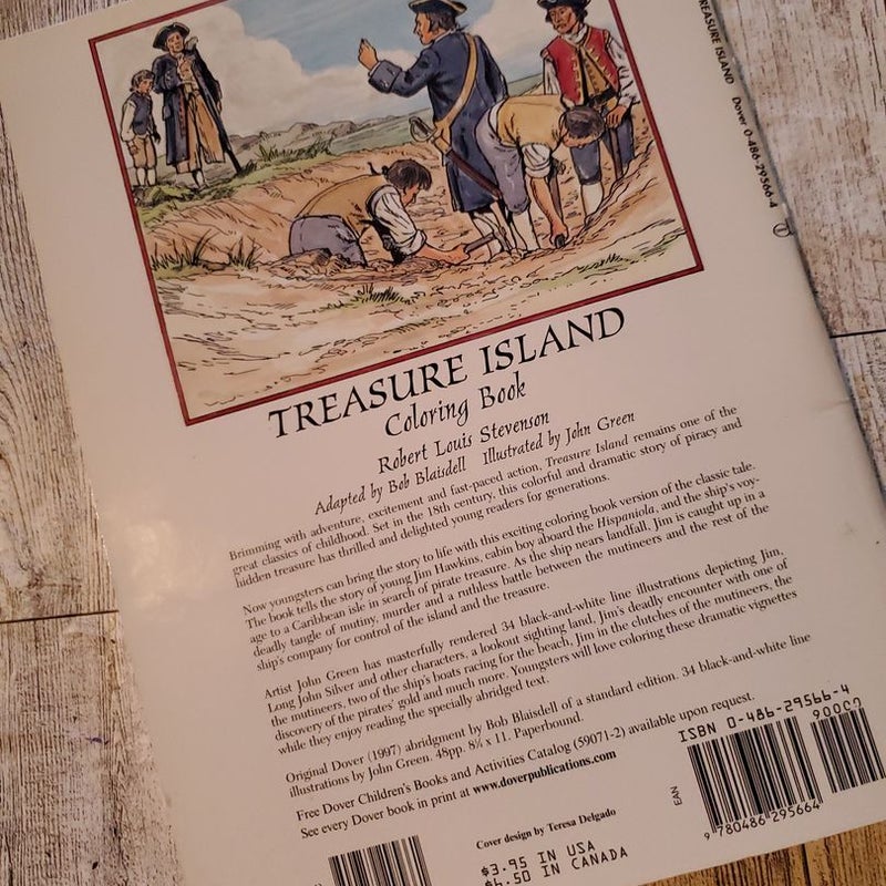 Treasure Island Coloring Book by Robert Louis Stevenson