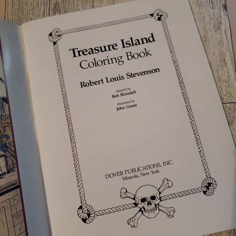 Treasure Island Coloring Book by Robert Louis Stevenson
