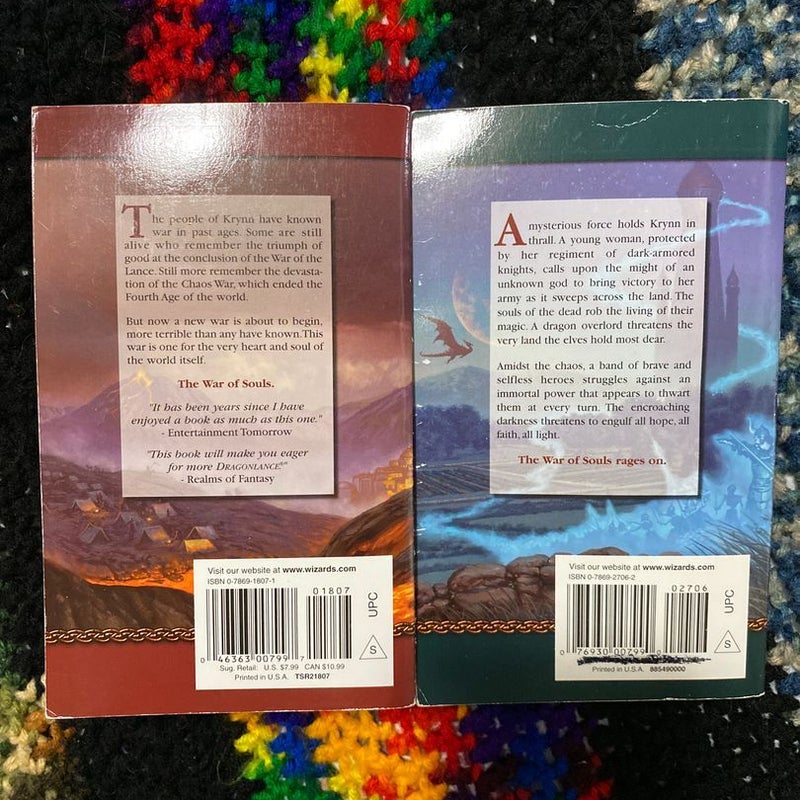 Dragons of a Fallen Sun, Dragons of a Lost Star by Margaret Weis; Tracy ...