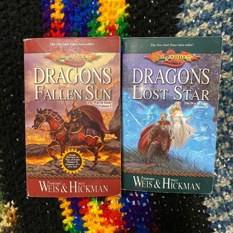 Dragons of a Fallen Sun, Dragons of a Lost Star by Margaret Weis; Tracy ...