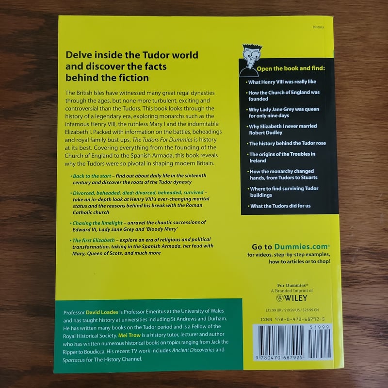 The Tudors for Dummies by David Loades, Mei Trow