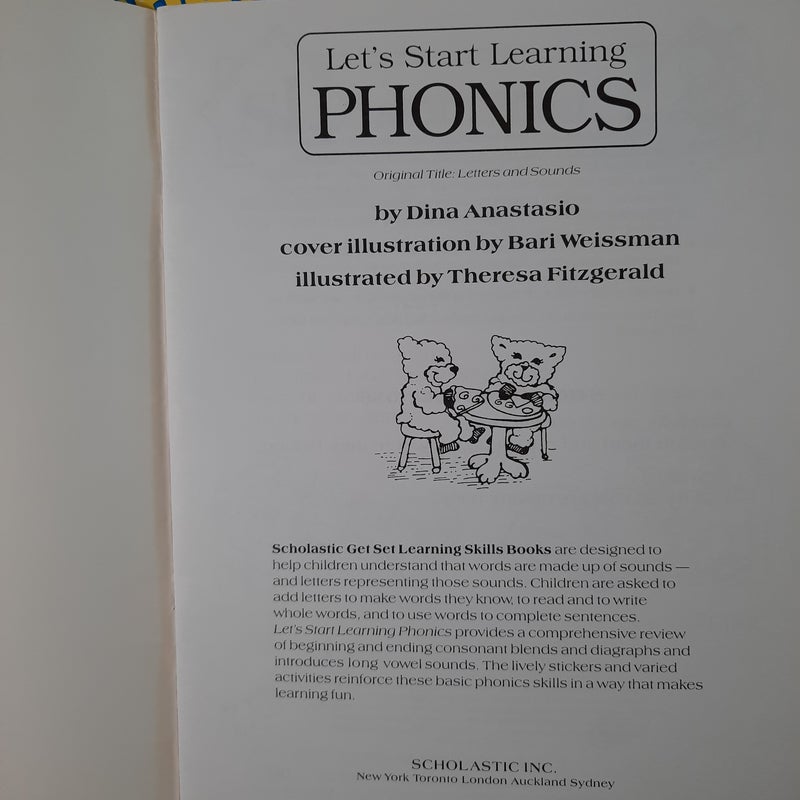 Let's Start Learning Phonics by Dina Anastasio, Paperback | Pangobooks
