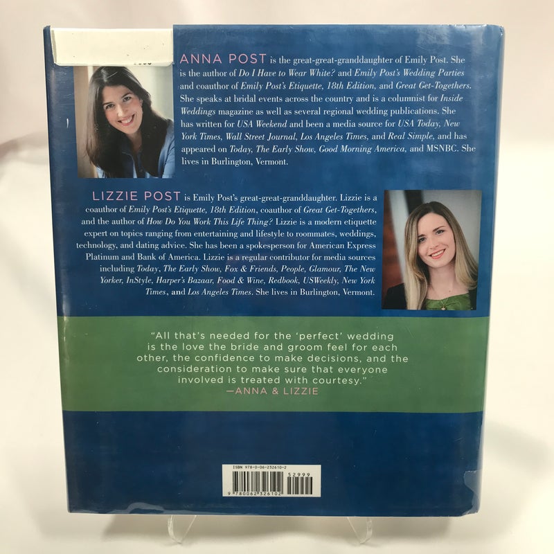 Emily Post's Wedding Etiquette, 6e by Anna Post, Lizzie Post
