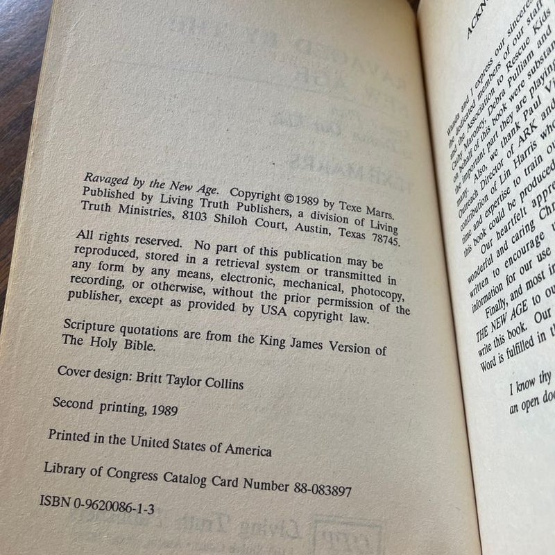 Ravaged by the New Age by Texe Marrs