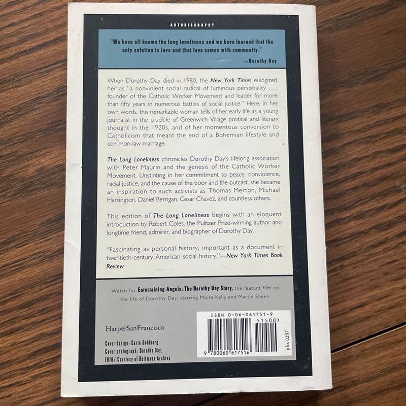 The Long Loneliness by Dorothy Day, Paperback | Pangobooks