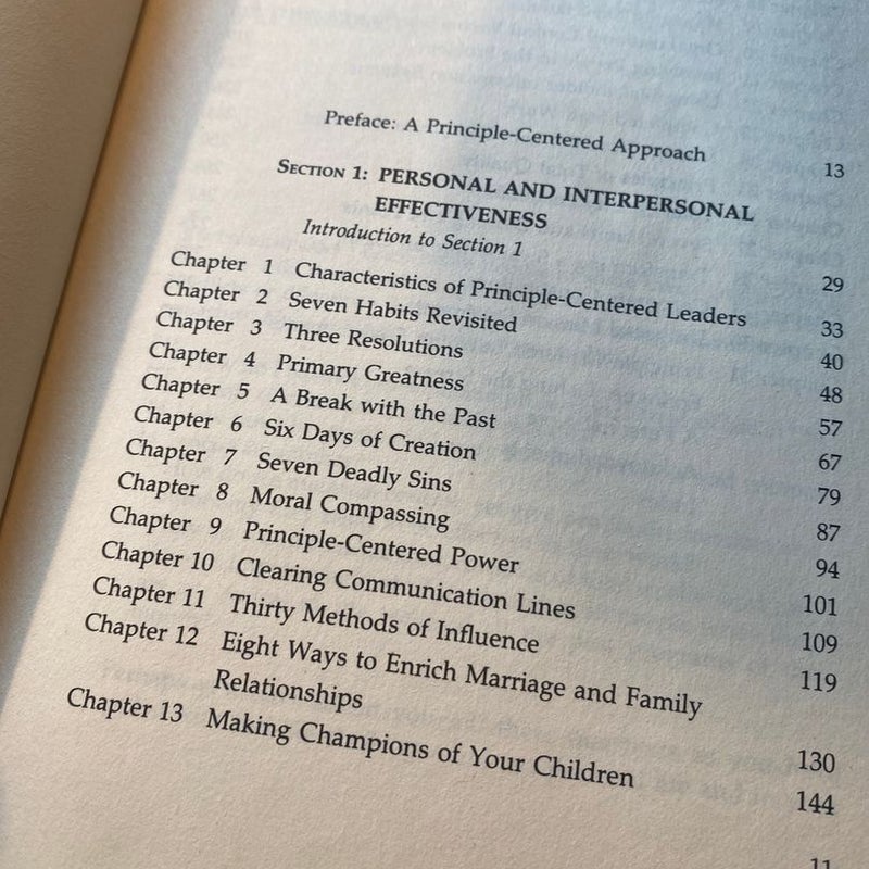 Principle Centered Leadership