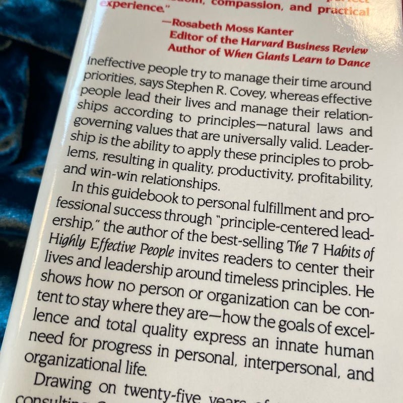 Principle Centered Leadership