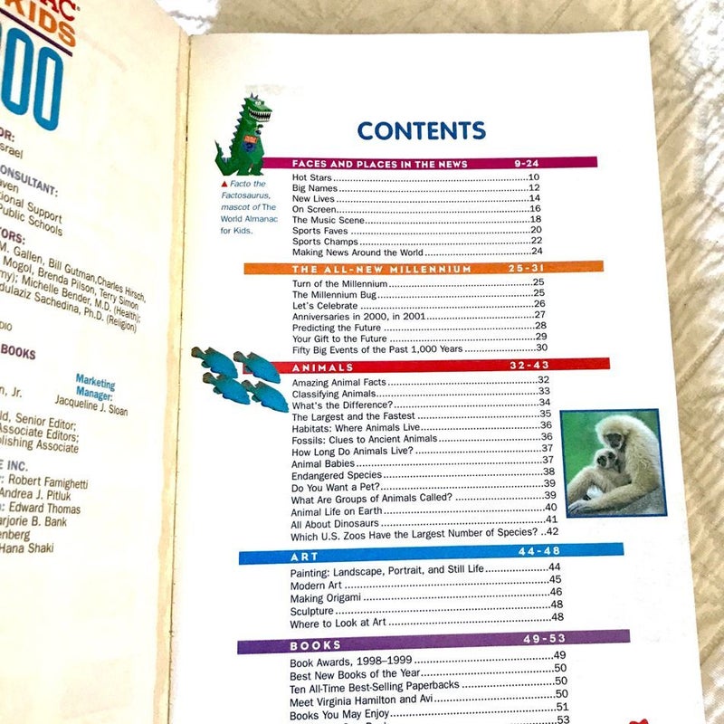 The World Almanac for Kids 2000 by World Almanac Editors