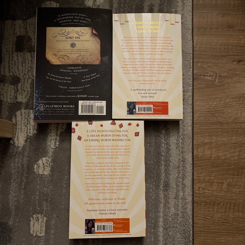 Caraval 3 book series by Stephanie Garber, Paperback | Pangobooks