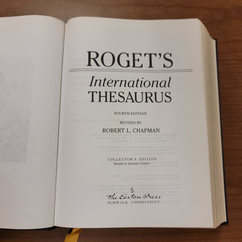 Roget's International Thesaurus: Fourth Edition by Robert L. Chapman, Hardcover | Pangobooks