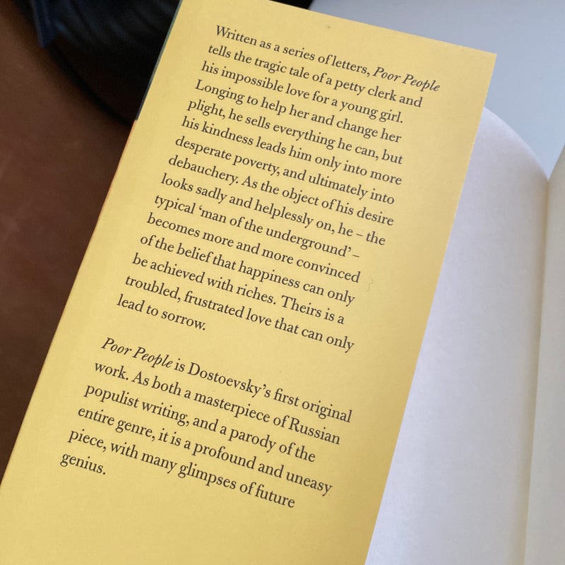 Poor Folk by Fyodor Dostoevsky