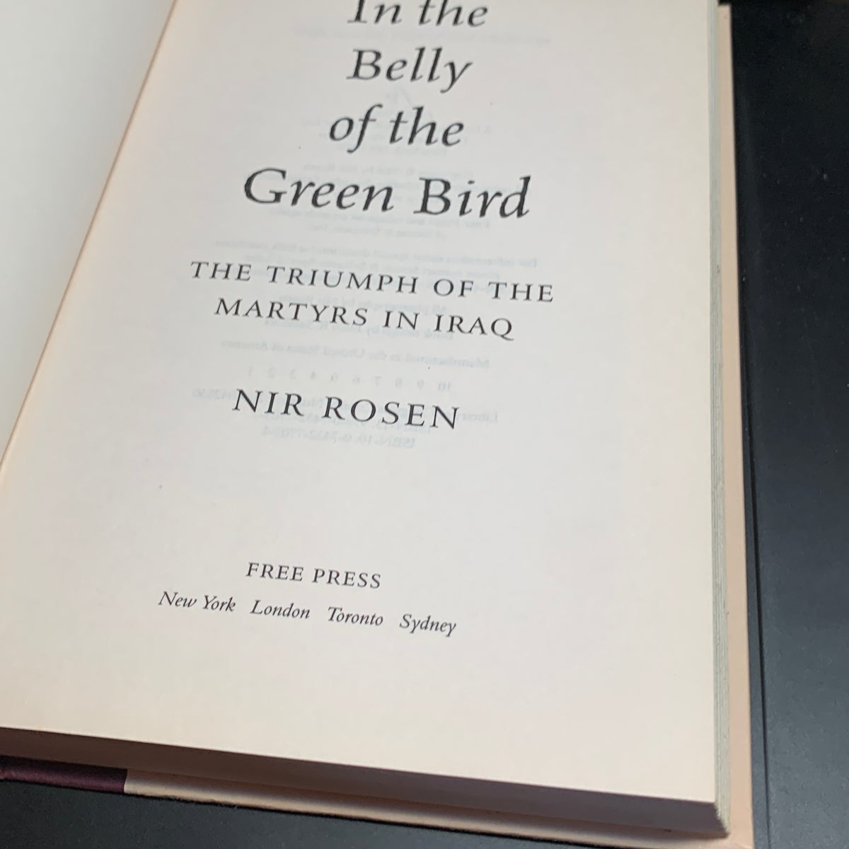 In the Belly of the Green Bird by Nir Rosen