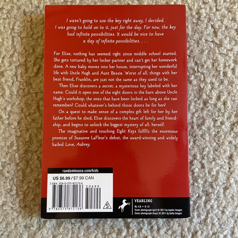 Eight Keys by Suzanne LaFleur, Paperback | Pangobooks