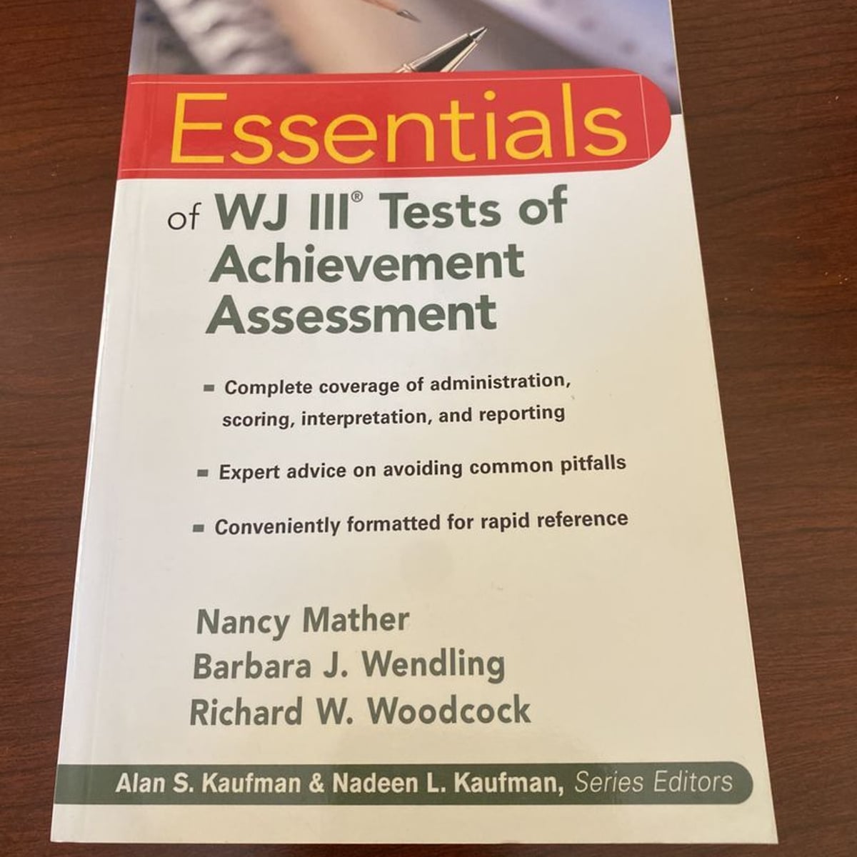 Essentials of WJ III Tests of Achievement Assessment by Richard W ...