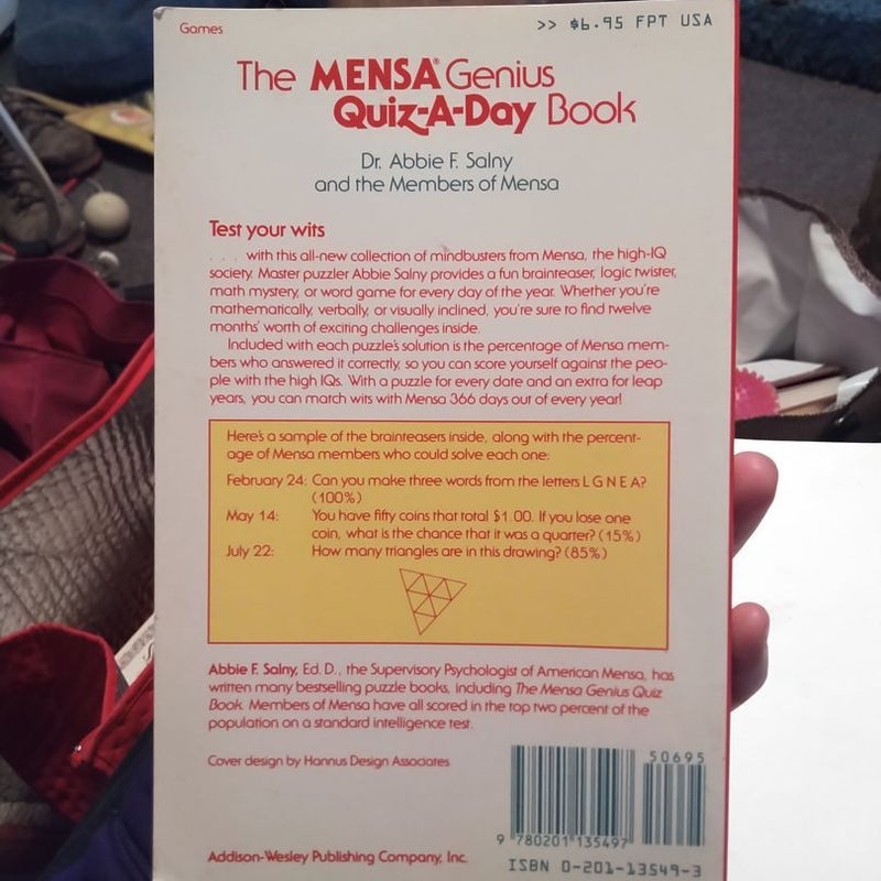 The Mensa Genius Quiz-A-day Book by Abbie F. Salny, Paperback | Pangobooks