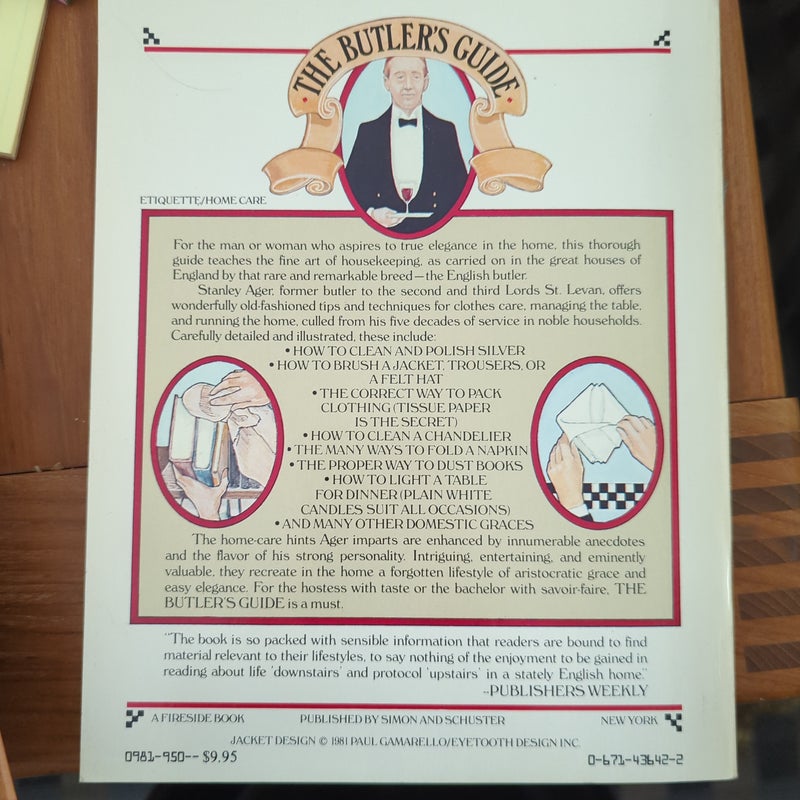 The Butler's Guide by Stanley Ager, Paperback | Pangobooks